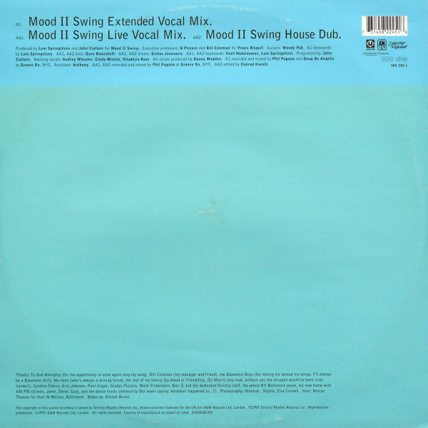 Ultra Naté – Free (The Mood II Swing Mixes) – Mushimushi Records