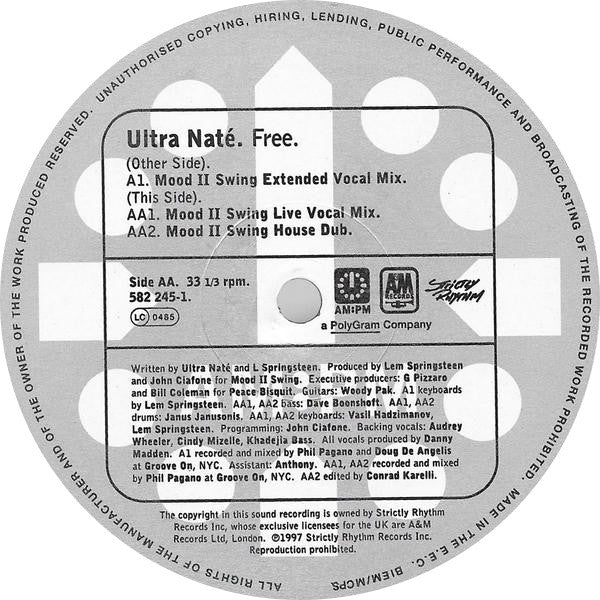 Ultra Naté – Free (The Mood II Swing Mixes) – Mushimushi Records