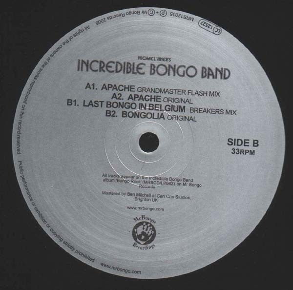 Michael Viner's Incredible Bongo Band - Apache 12" MRB12035 Mr Bongo ...